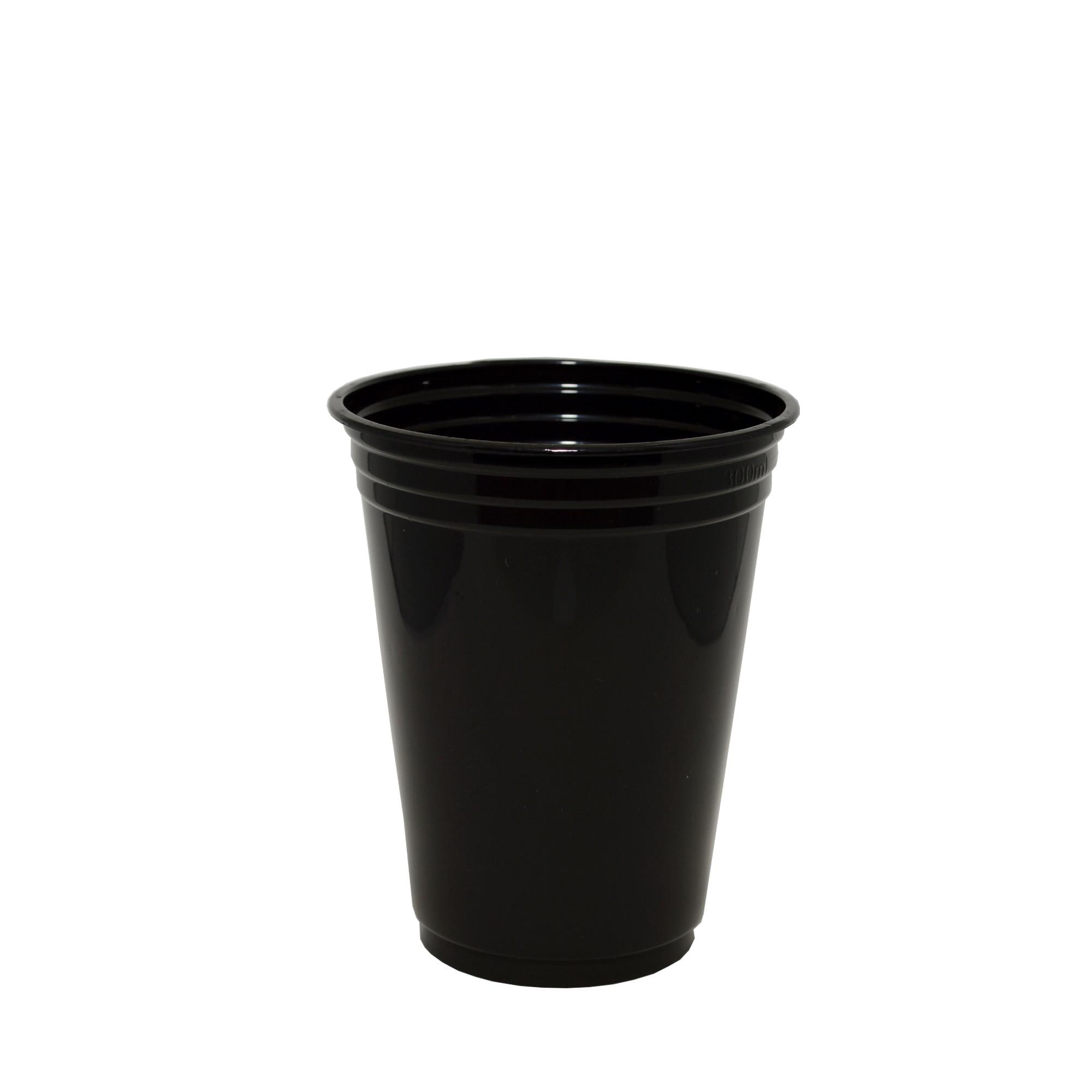 Copo Plástico Balada (PPT 330) 300ml PP Preto Copobras (25UND) - Irmãos ...