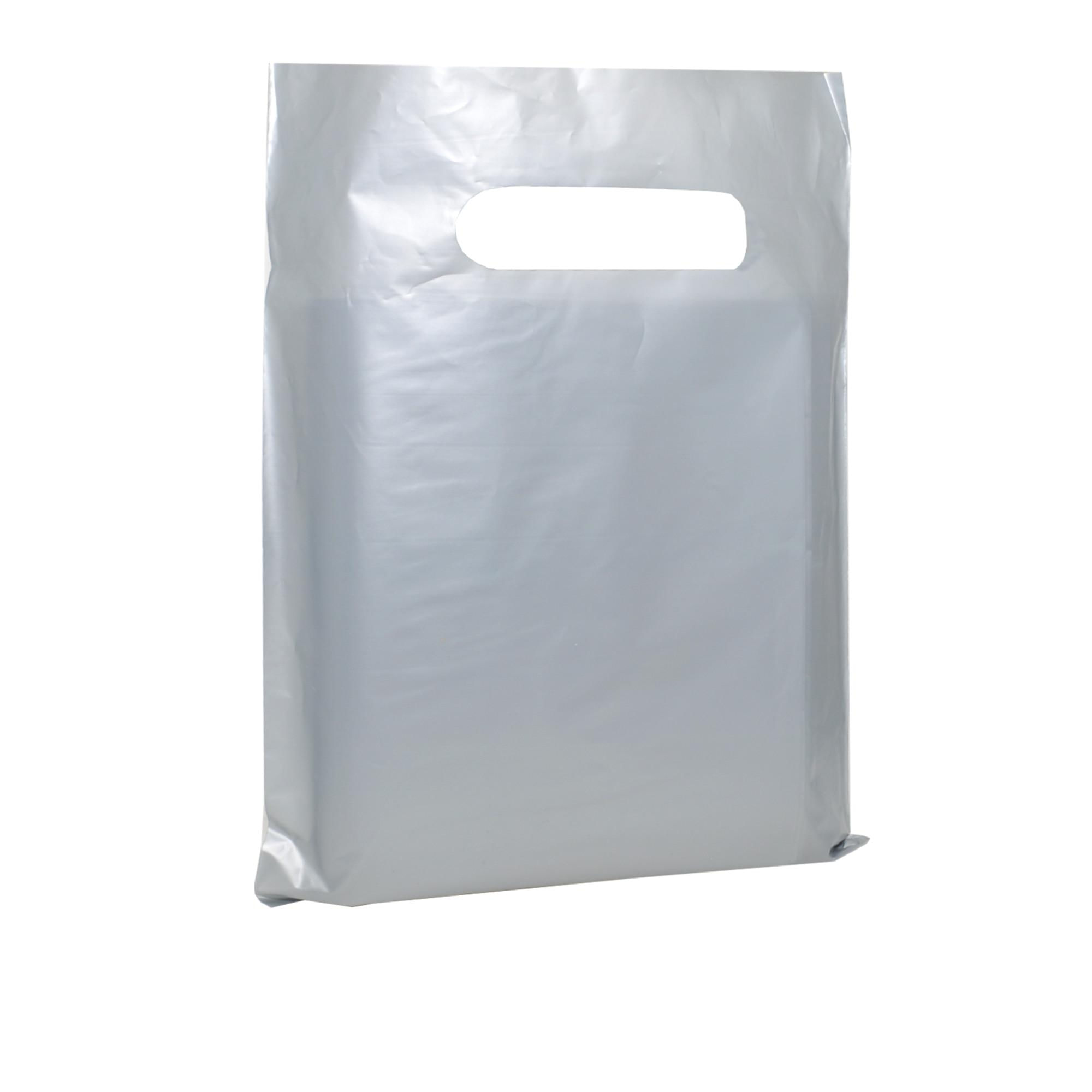 Bolsa Sorriso Prata 30x40cm (100UND) - Irmãos Haluli