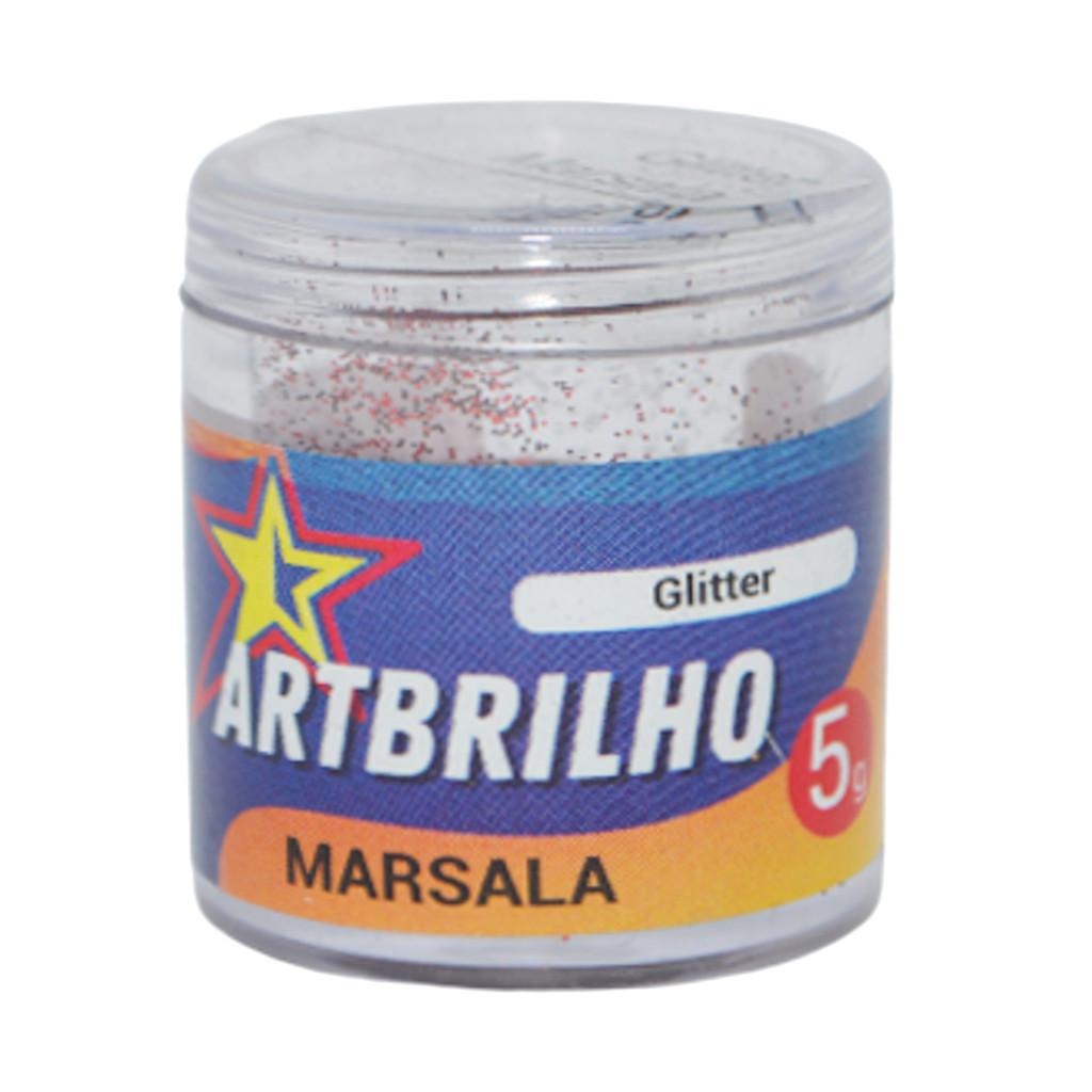 Glitter Marsala ArtBrilho 5 gramas - Irmãos Haluli