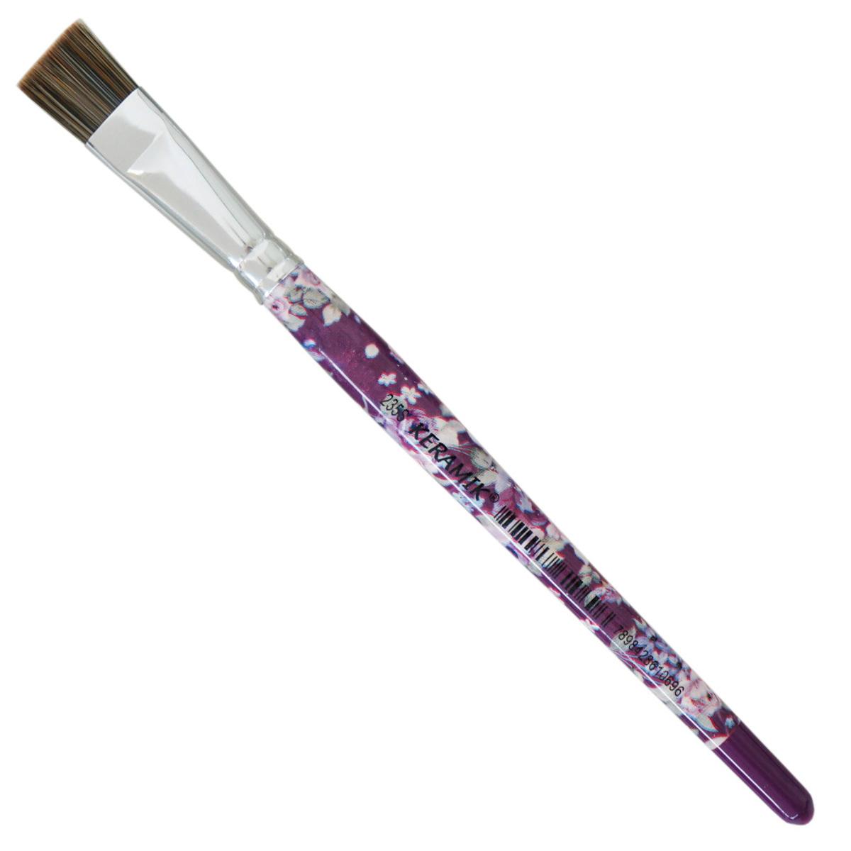 Pincel Formato Chato C/ Cabo Curto Estampado e Pelo Sintético Ref. 235S ...