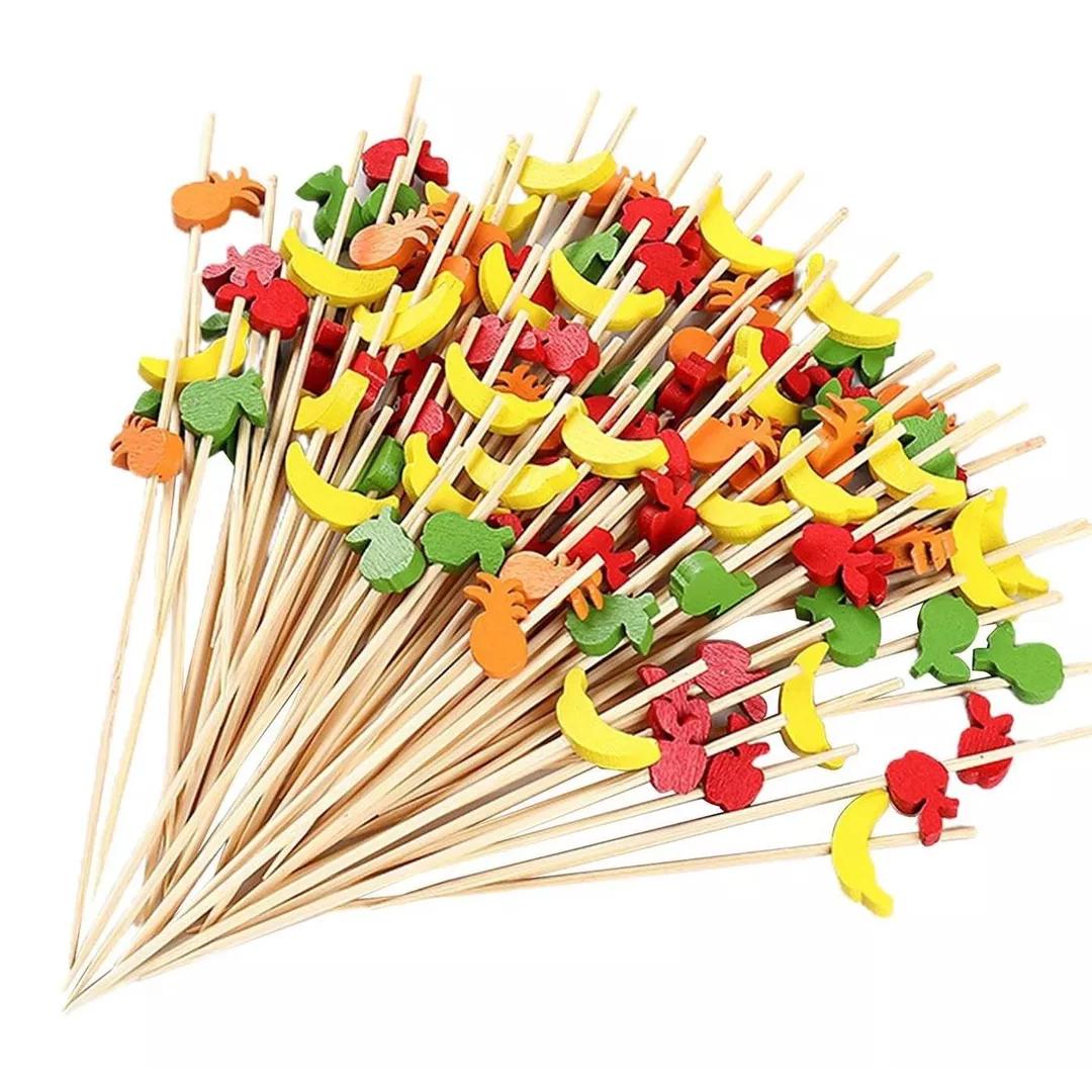 Enfeite Bambu Espeto Para Petisco Frutas Art Lille (20 Unidades ...