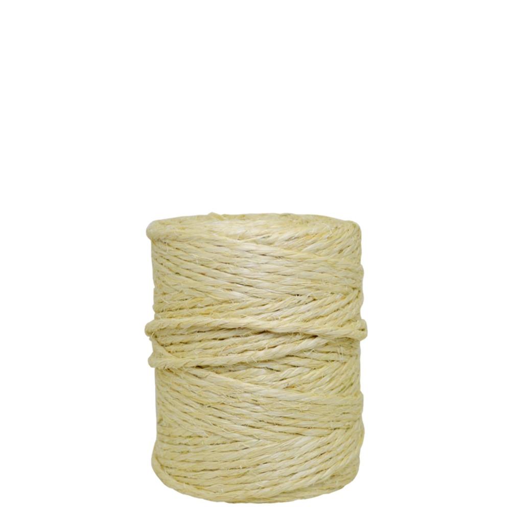 Fio de Sisal Ref. 300/3 Cor Natural Razado APAEB (Bobina com 250 gramas ...