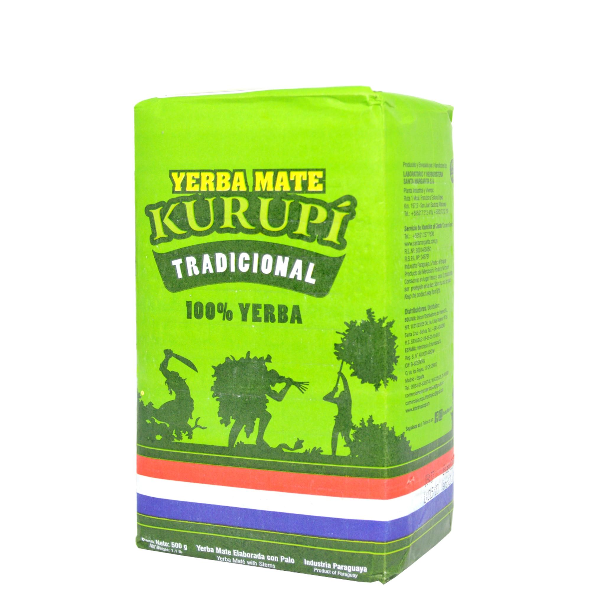 Erva-Mate Tradicional 100% Yerba Kurupí (500 gramas) - Irmãos Haluli