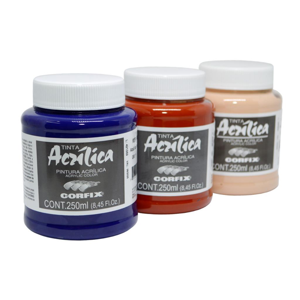 Tinta Acrílica Acrylic Color 250ml G I Corfix (01 unidade) - Irmãos Haluli