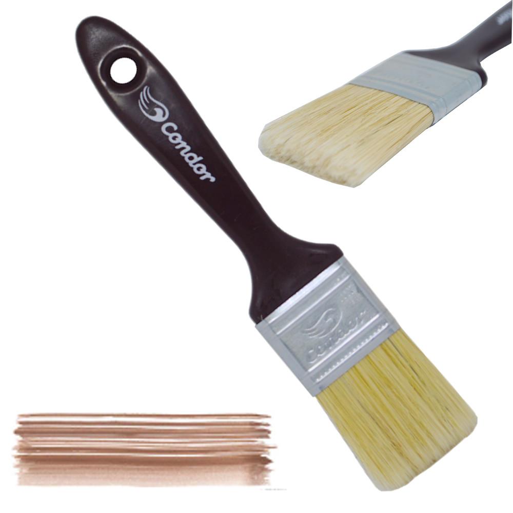 Trincha Dupla Cerda Sintética Gris Ref. 701 Condor - Irmãos Haluli