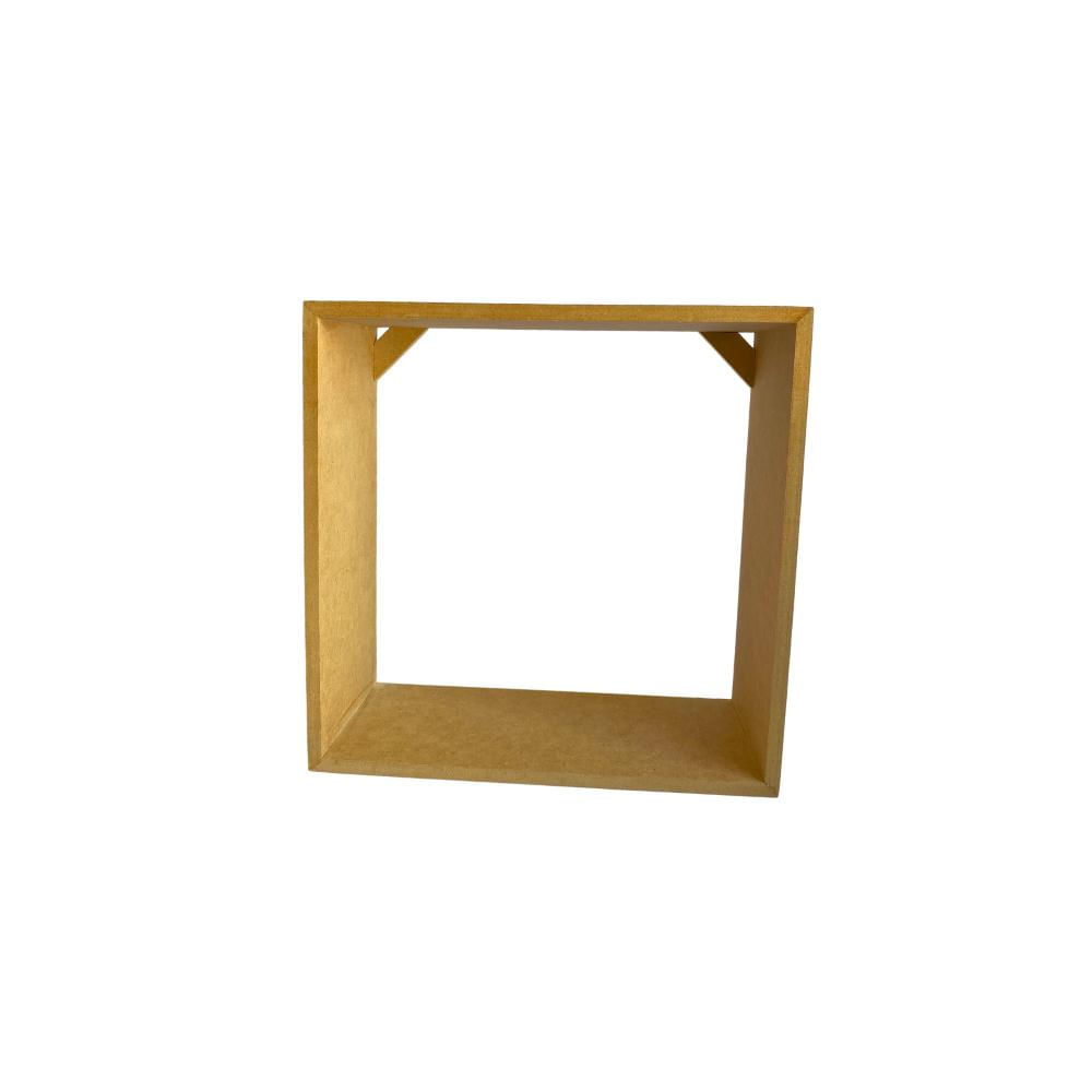 Nicho MDF Quadrado M Ref.: 16003 Contraste (01 Unidade) - Irmãos Haluli