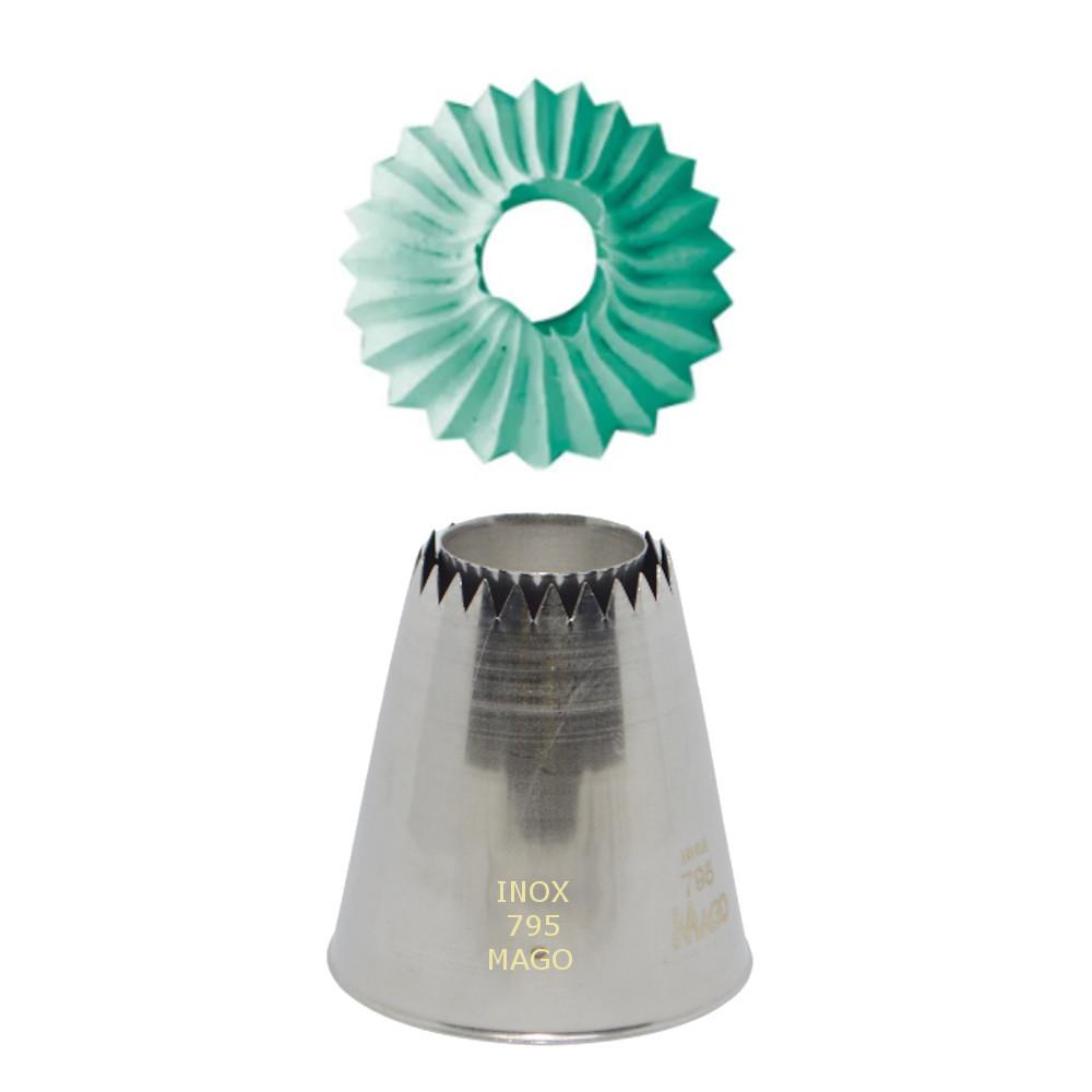 Bico de Inox para Confeitaria Especial 795 Ref. 7201 Mago - Irmãos Haluli