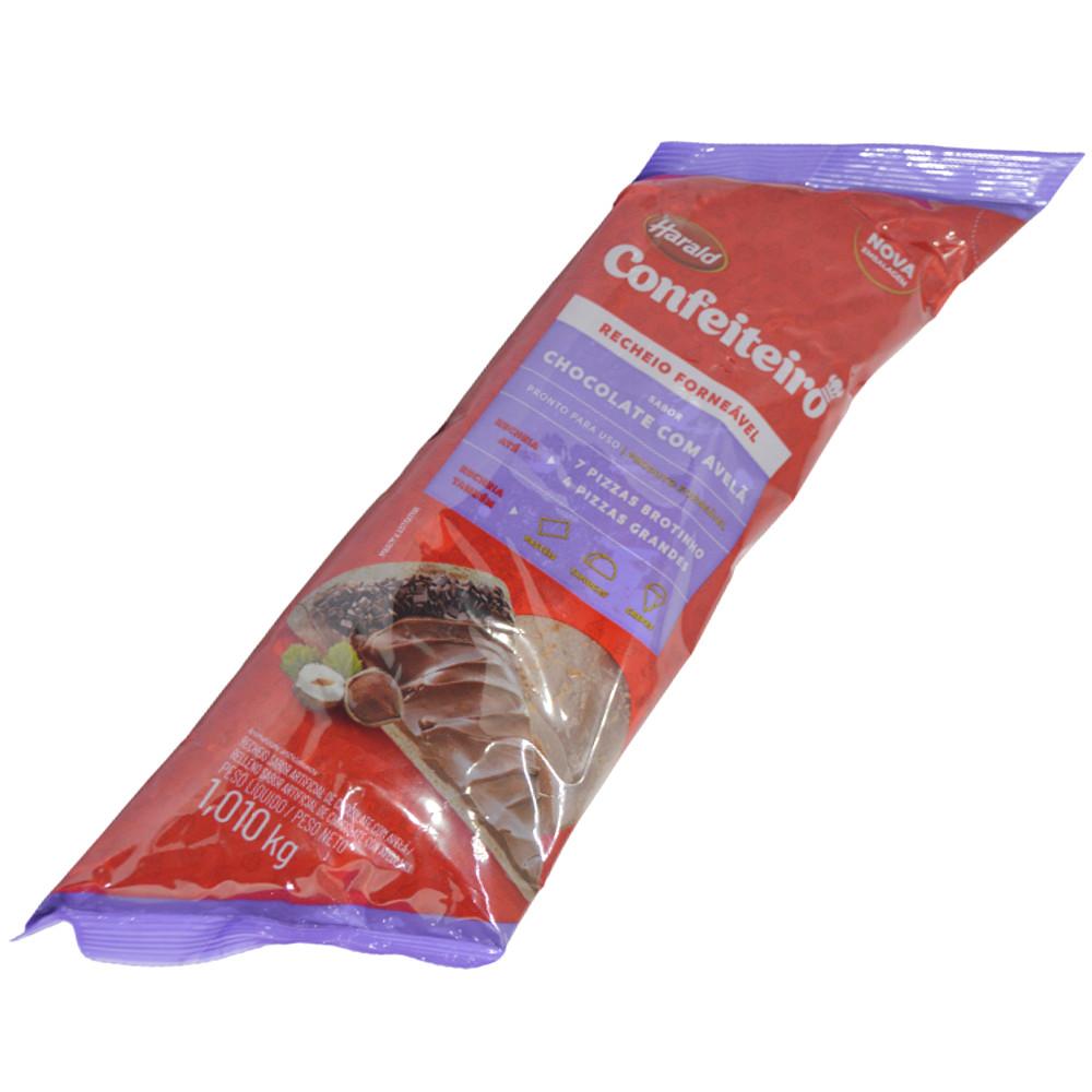 Recheio Forneável Sabor Chocolate C/ Avelã Harald (1.010kg) - Irmãos Haluli