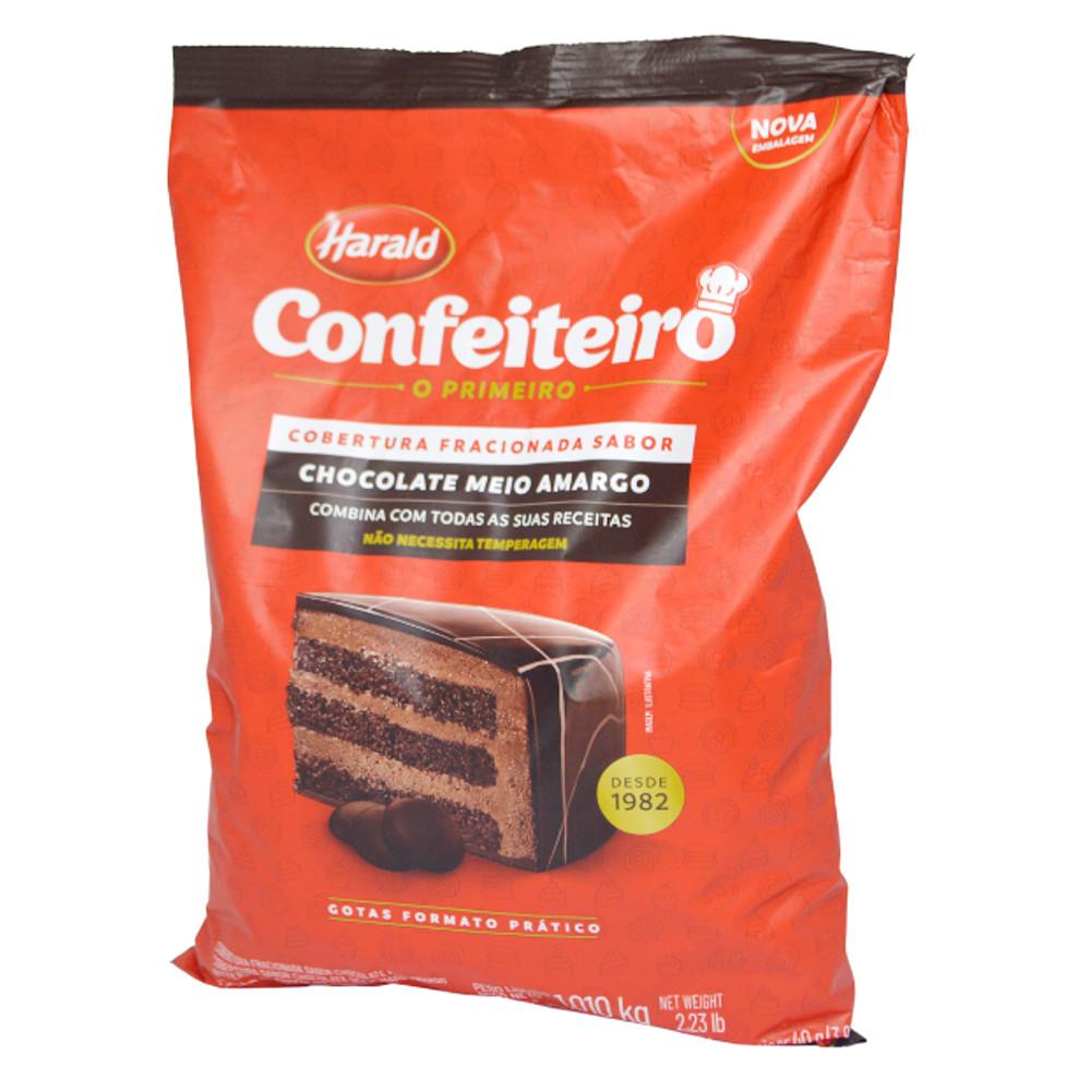 Cobertura Confeiteiro Fracionada Gotas Sabor Chocolate Meio Amargo ...