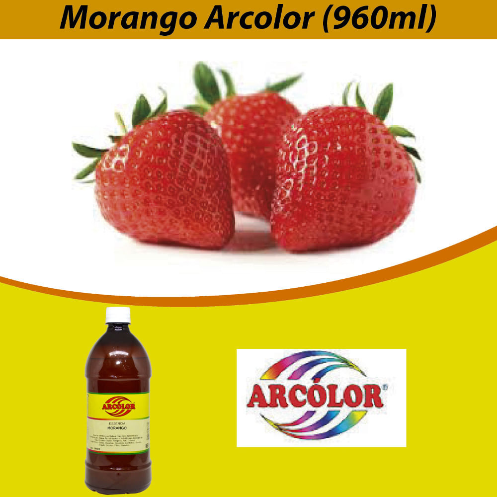 Aroma de Morango Arcólor (960ml) - Irmãos Haluli