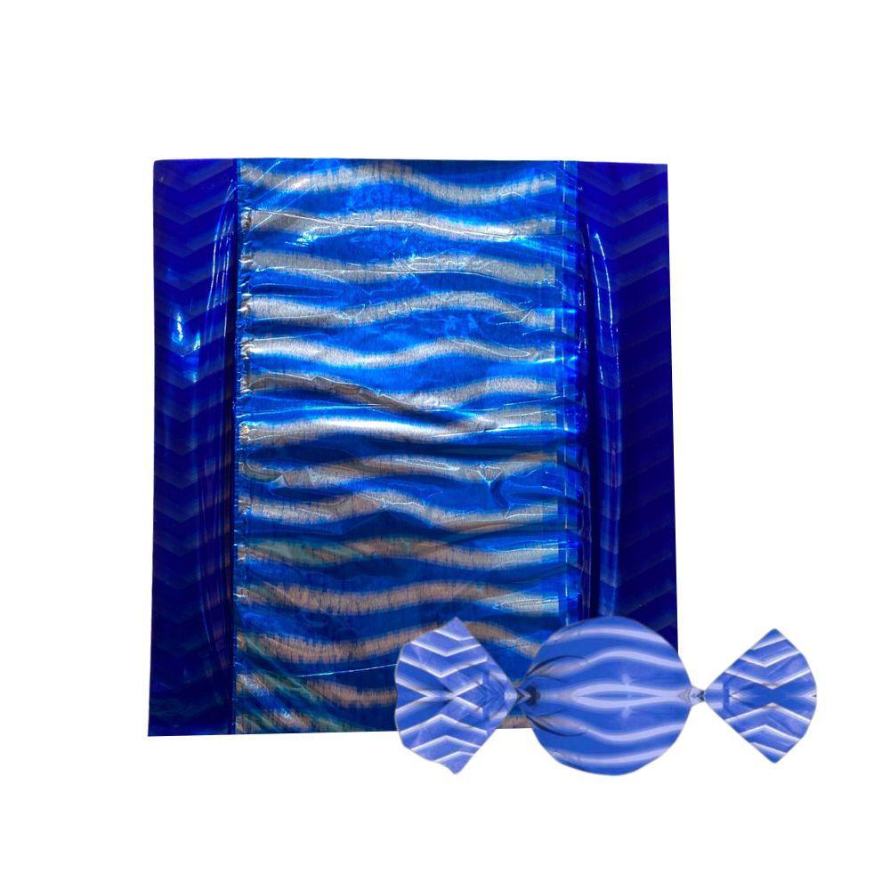 Embalagem para Trufas e Bombons Listras Azul Carber (100 Unidades ...