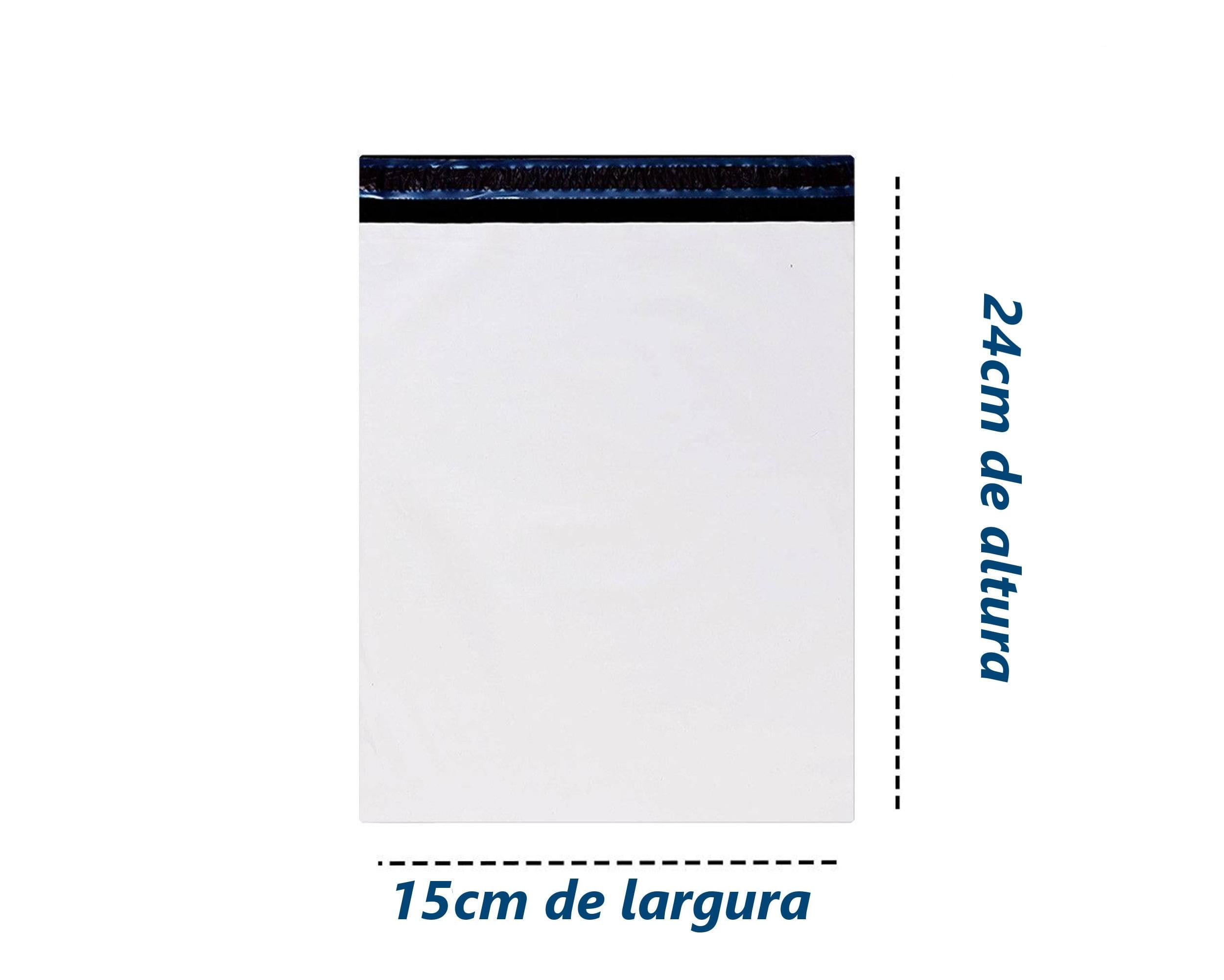 Envelope de Segurança 15x24cm em PEBD com Aba Adesiva Embalagem Fácil ...