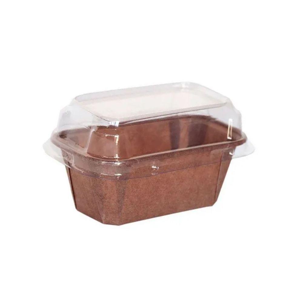 Forma Italiana de Papel C/ Tampa Pumply P para Bolo Inglês Kraft 100g ...