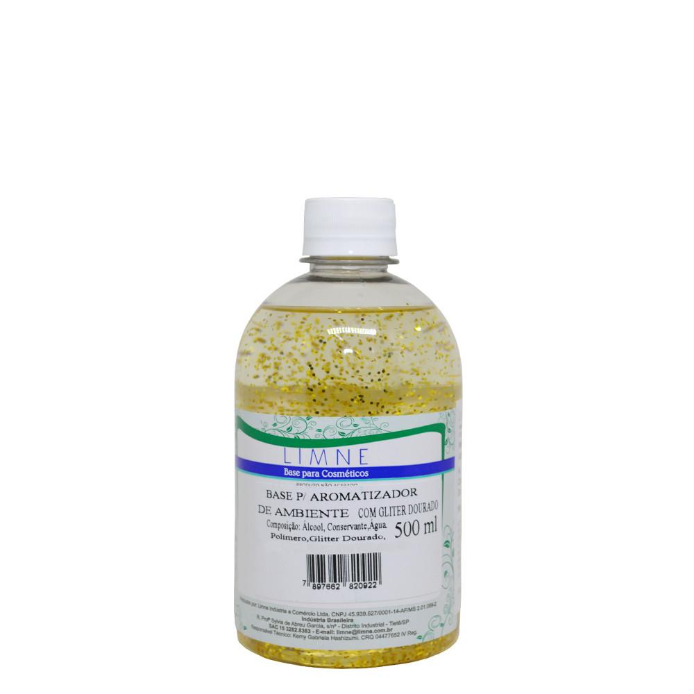 Base para Aromatizador de Ambiente com Glitter Dourado Limne (500ml ...