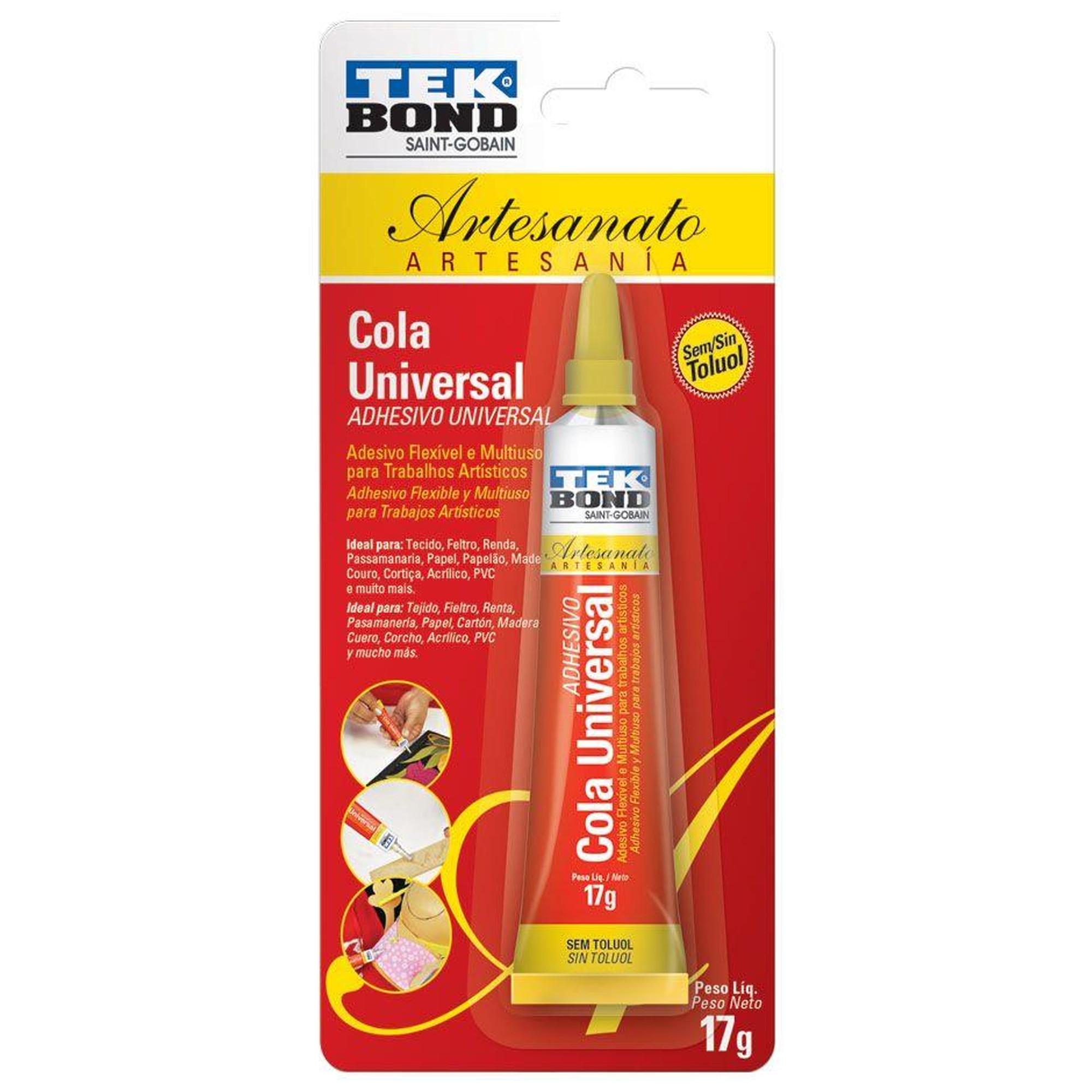 Cola Universal para Artesanato Transparente Tek Bond (17 gramas ...
