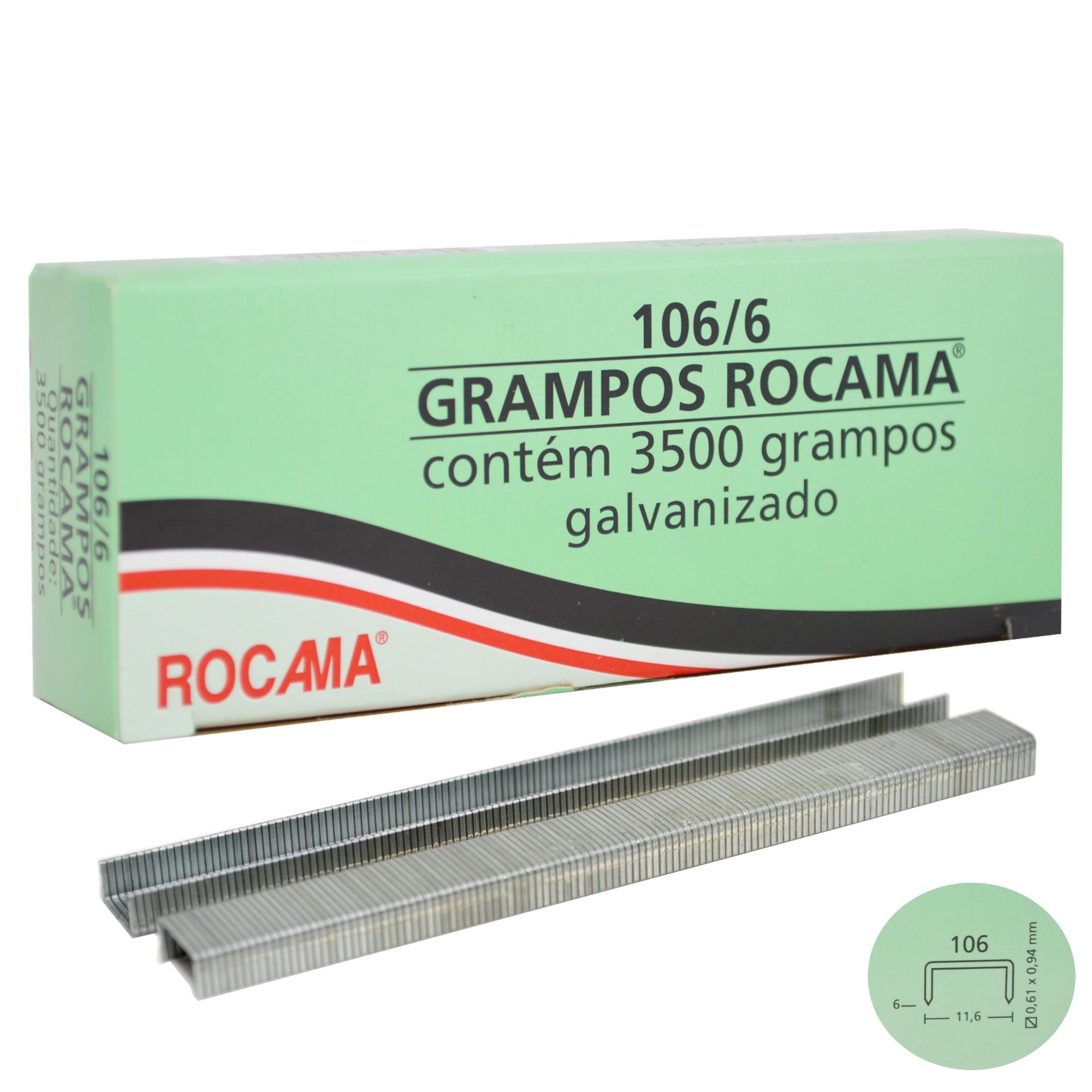 Grampo em Arame Galvanizado Modelo 106/6 para Grampeadores Manuais ...