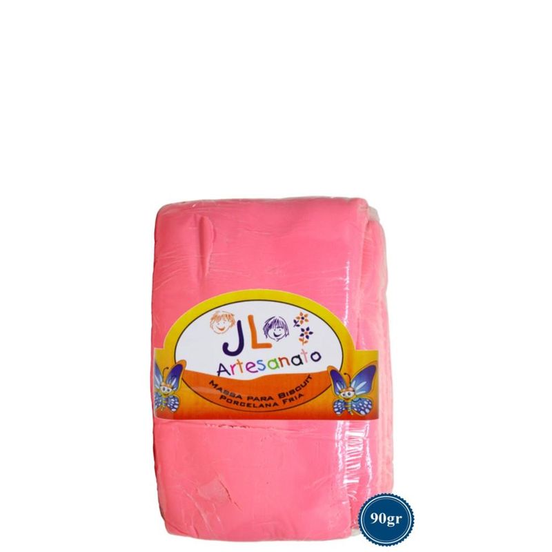 Massa de Biscuit Rosa Chá JL Artesanato (90 gramas) - Irmãos Haluli Massa de Biscuit Rosa Chá JL Artesanato (90 gramas) - Irmãos Haluli
