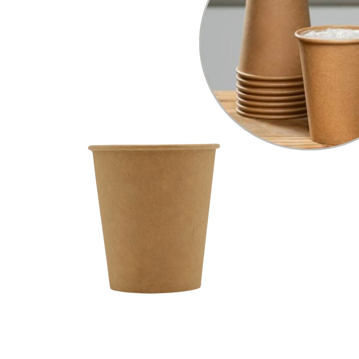 Copo Térmico de Papel Kraft 85ml Vabene (50 Unidades) - Irmãos Haluli