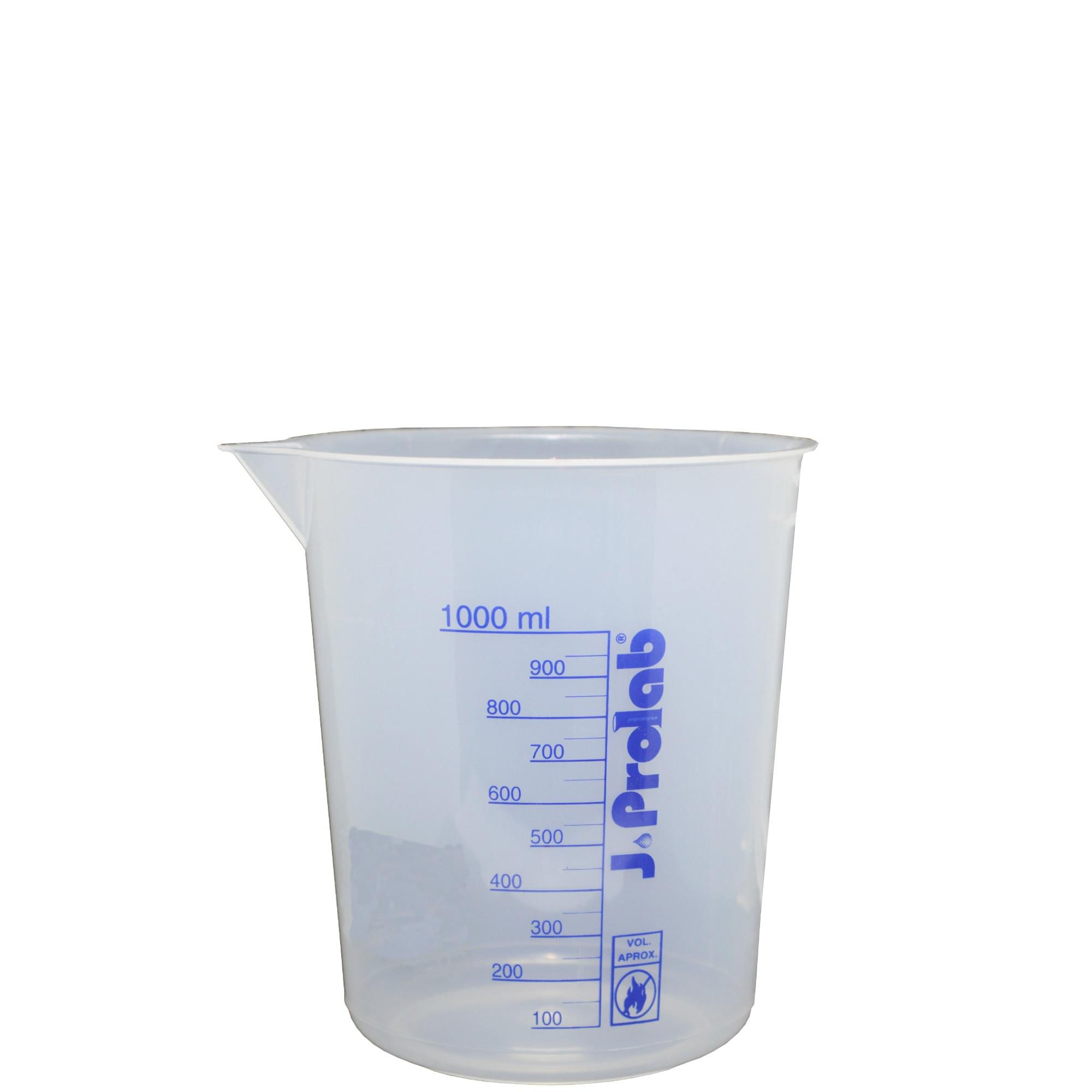 Becker Plástico 1000ml J.Prolab (01UND) - Irmãos Haluli