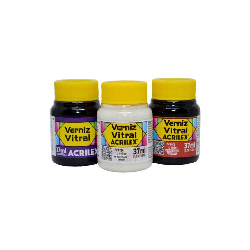 Verniz Vitral 37 ml Acrilex - Irmãos Haluli
