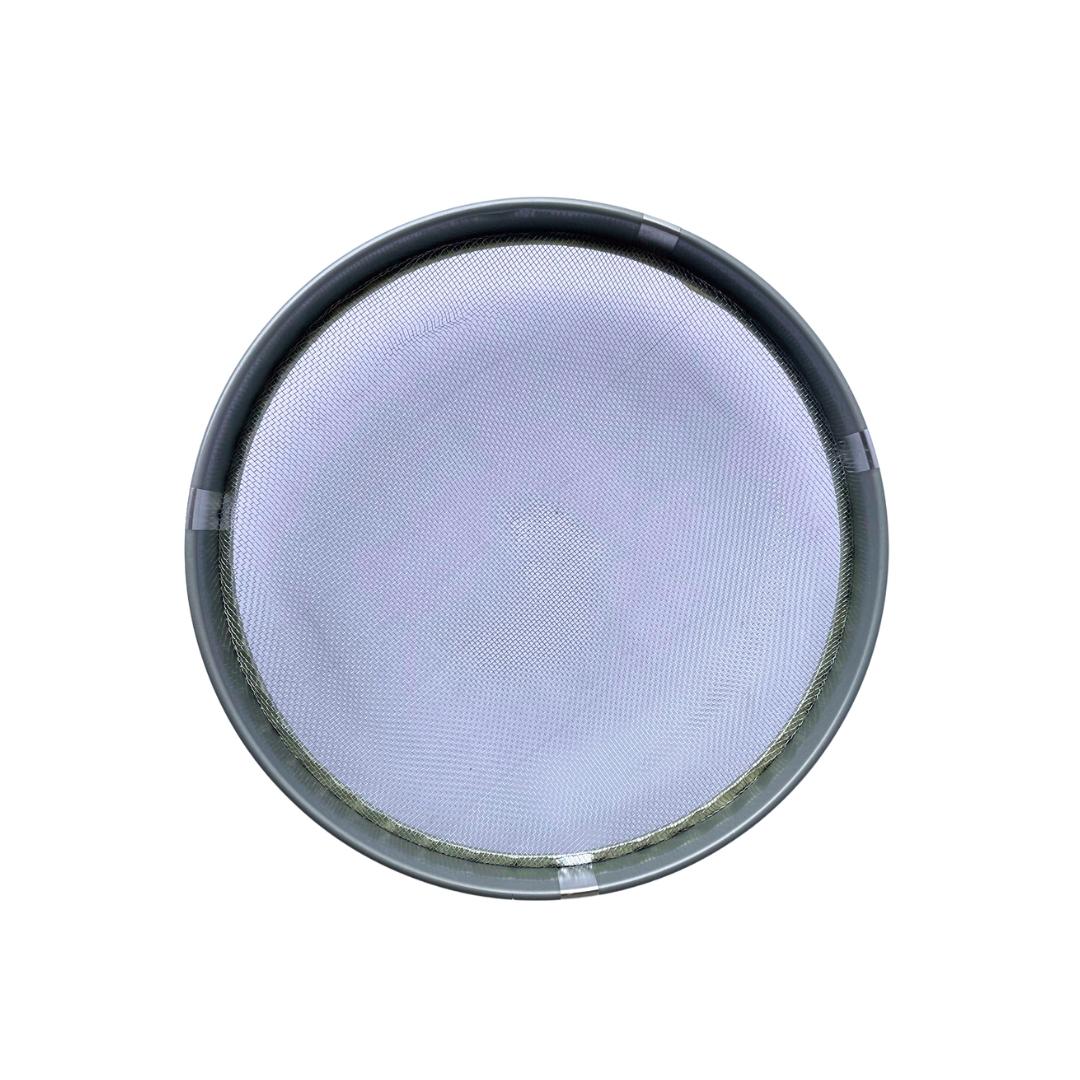 Peneira de Aço Fuba 25cm Tela Trancada Fio Forte Aro 2,5cm Peneiraço ...