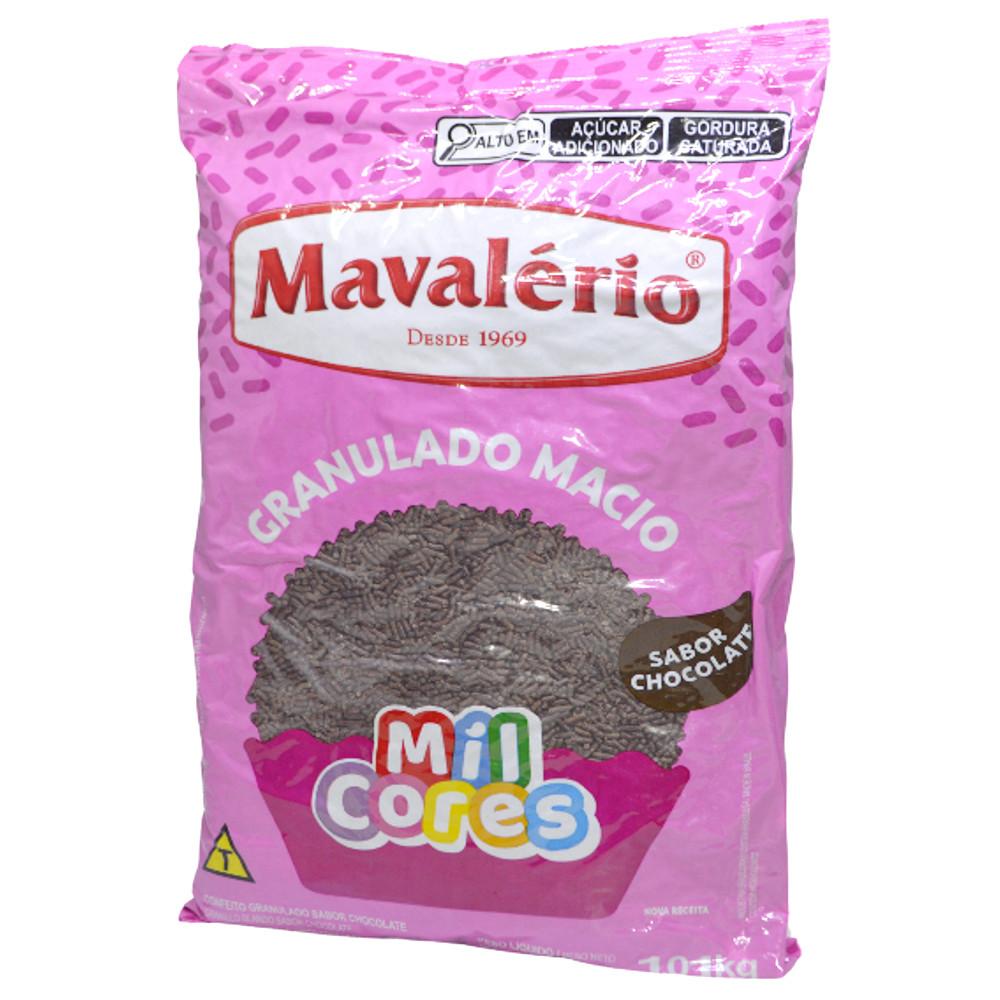 Confeito Granulado Macio Sabor Chocolate Mil Cores Mavalério (1,01kg ...