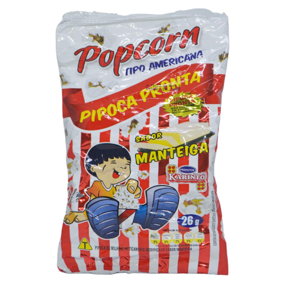Pipoca Pronta Sabor Manteiga 26gr Popcorn Karintó (01 unidade) - Irmãos Haluli