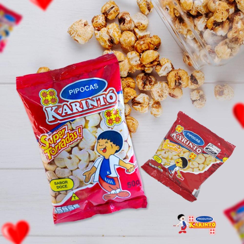 Pipoca Super Torradas Sabor Doce 10gr Karintó - Irmãos Haluli