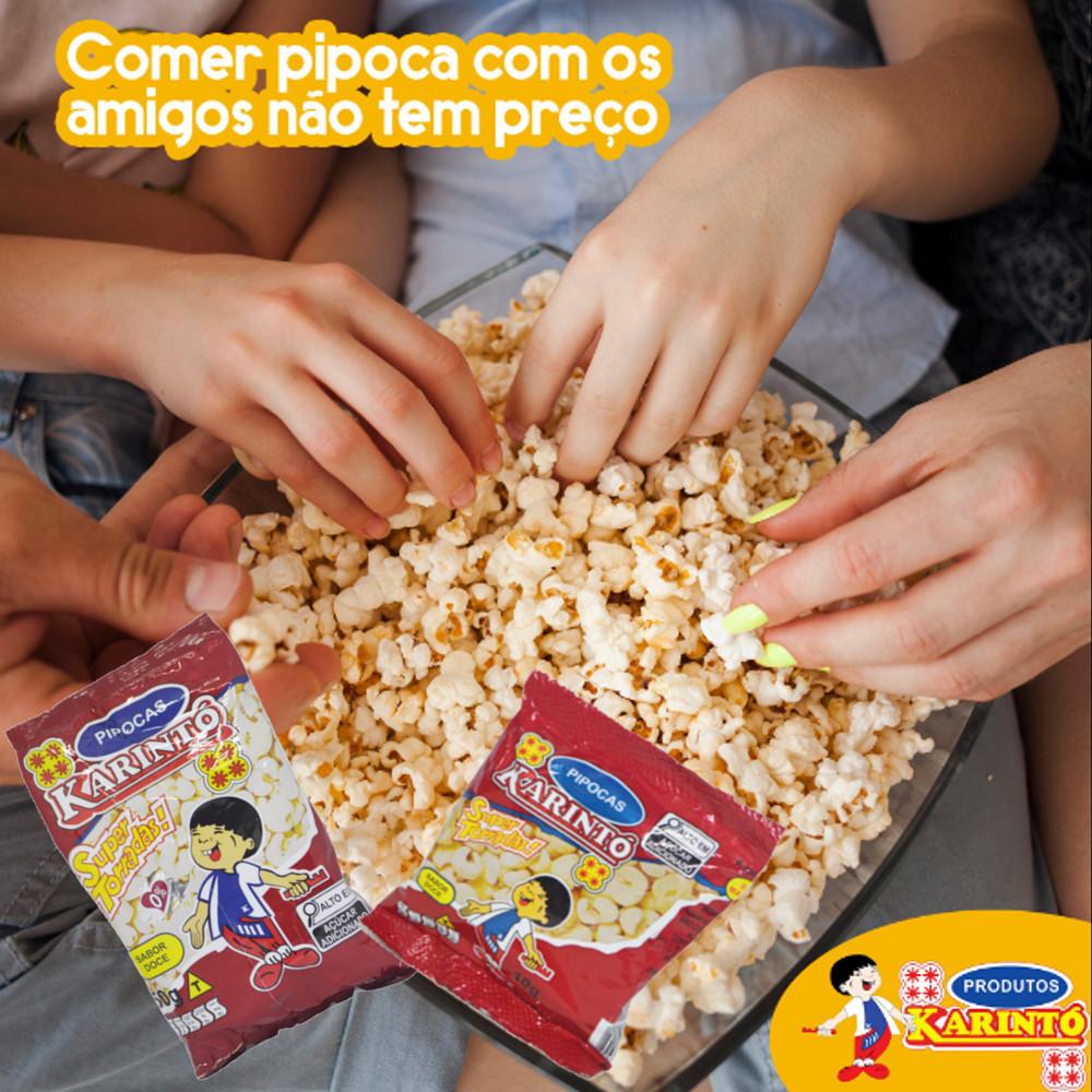 Pipoca Super Torradas Sabor Doce 10gr Karintó - Irmãos Haluli