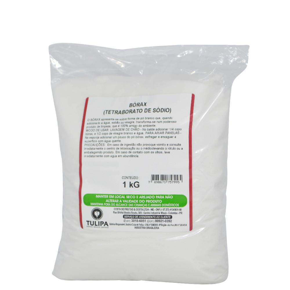 Bórax Tetraborato de Sódio Tulipa (1kg) - Irmãos Haluli
