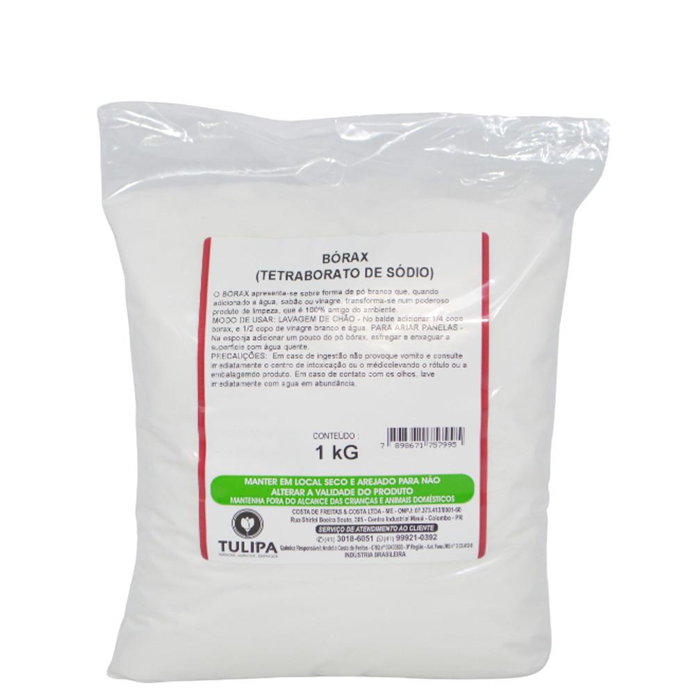 Bórax Tetraborato de Sódio Tulipa (1kg) - Irmãos Haluli