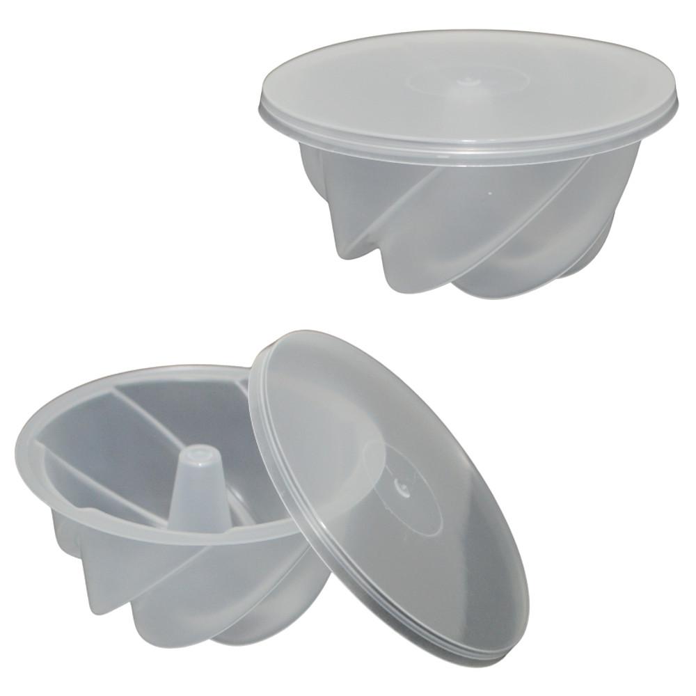 Forma de Plástico Multiuso Vulcão P/ Bolo C/ Tampa 150ml Ref. 413243 ...