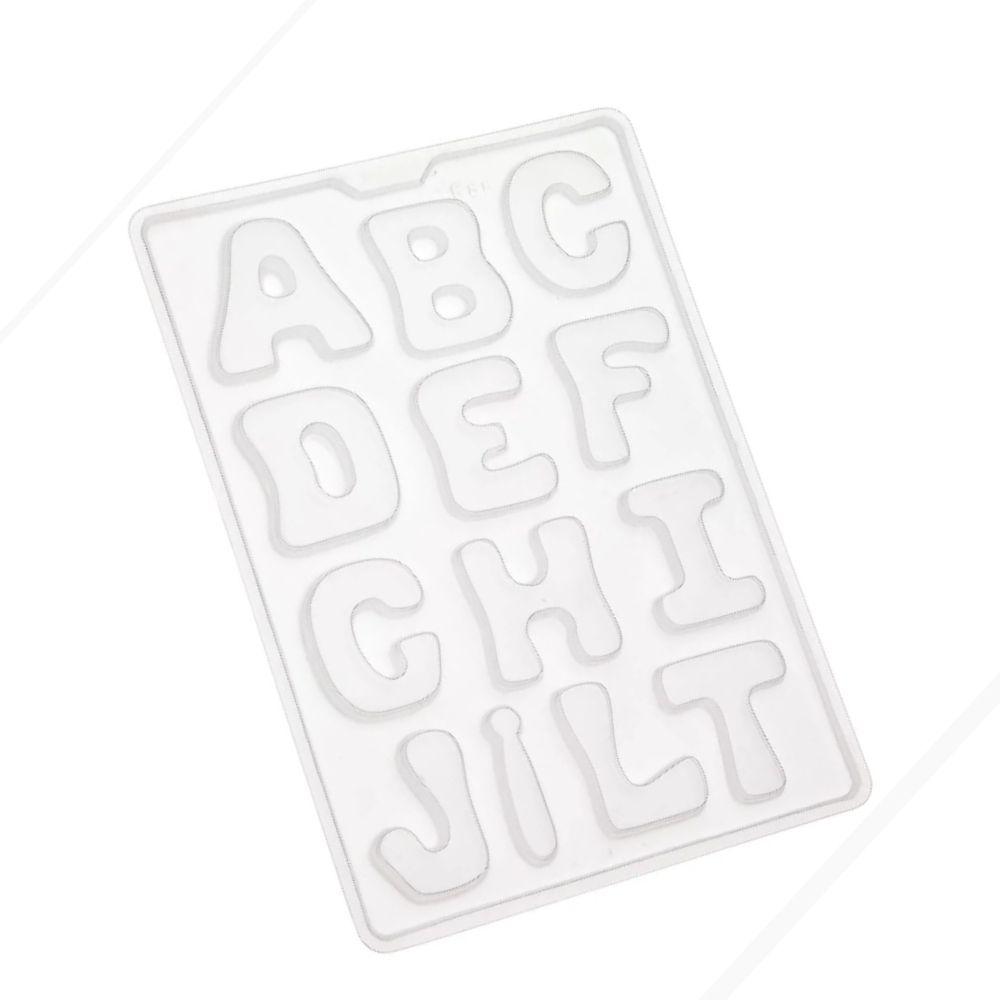 Forma de Acetato Simples Grande para Gesso Letras Ref. G88 Art Crystal ...