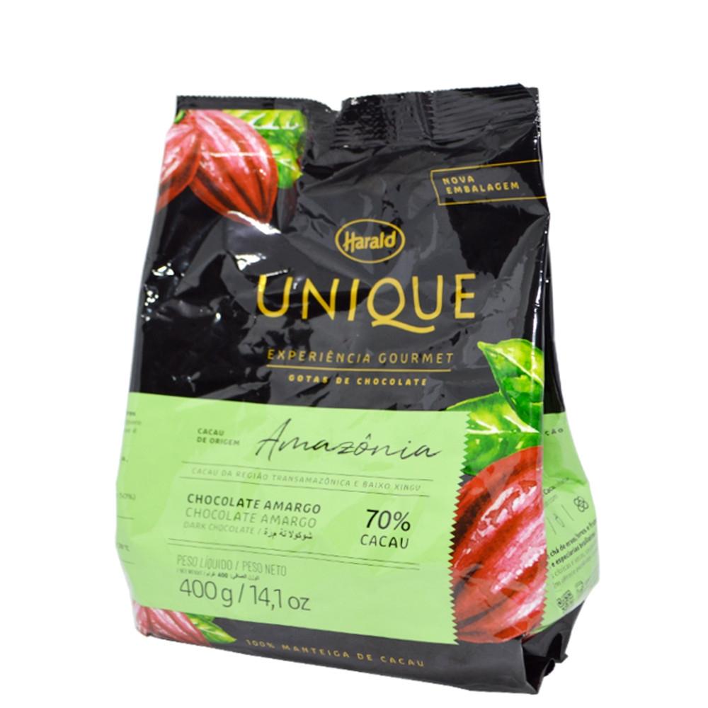 Chocolate Amargo em Gotas (70% Cacau) Unique Amazônia Harald (400 ...