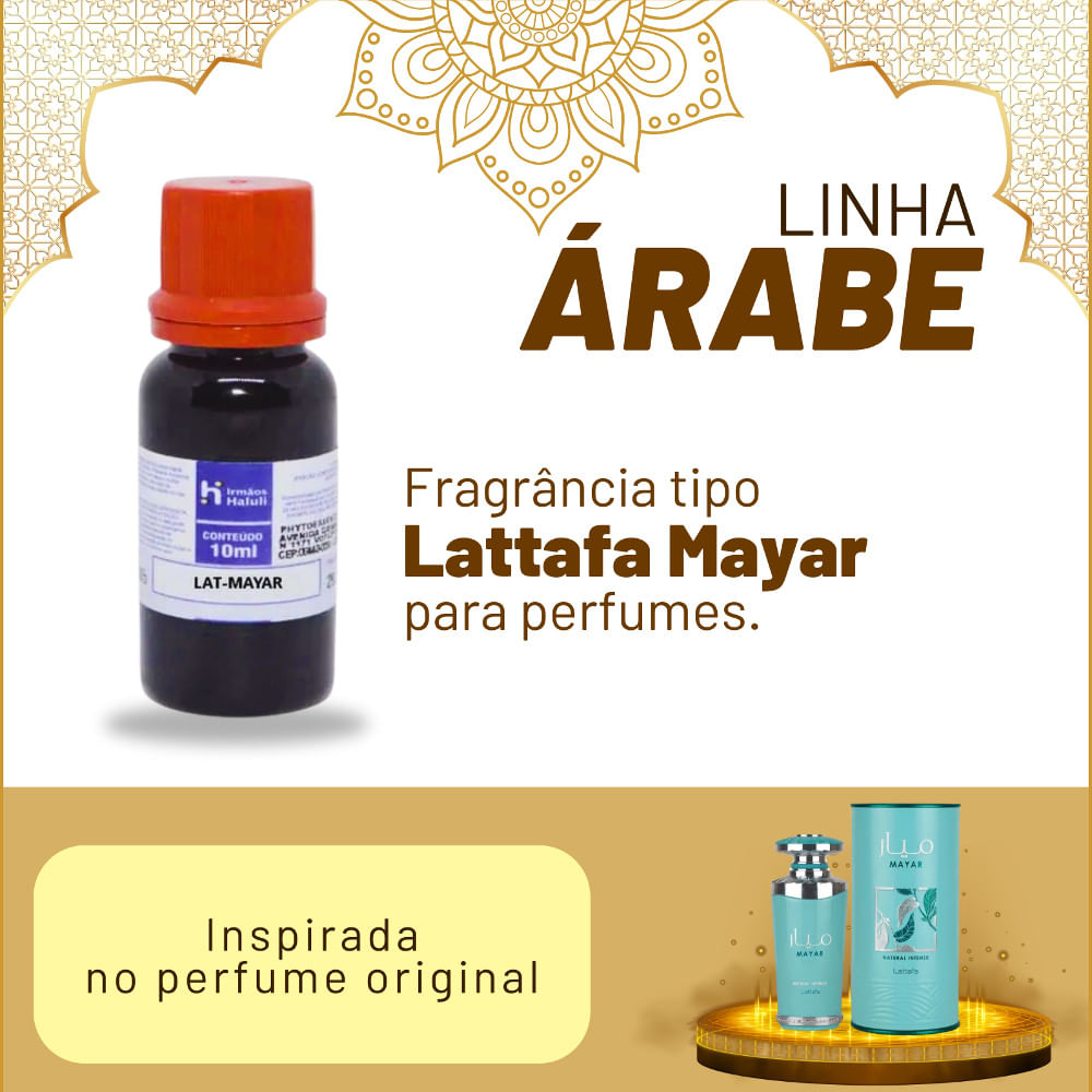 Essência LAT-Mayar P/ Perfumes Linha Árabe Irmãos Haluli (10ml ...
